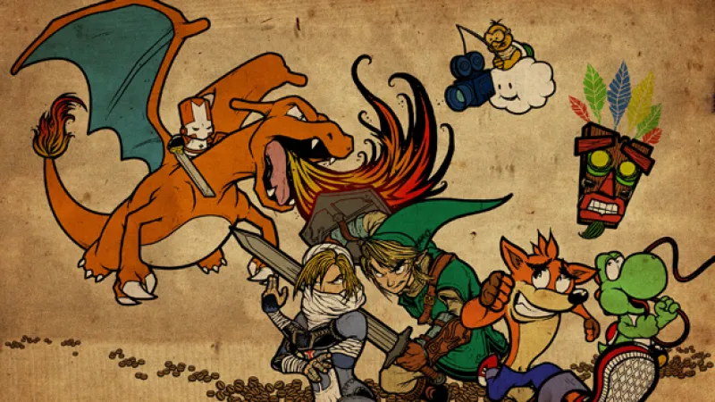 Artist Mashes Up Iconic Video Game Characters Young And Old - Game Informer