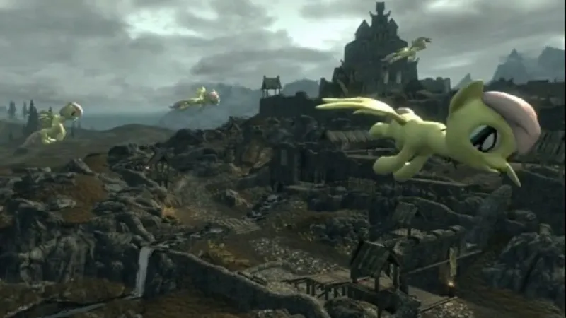 My Little Pony Soars Over Skyrim - Game Informer