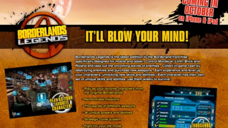 Report: Borderlands Title For iOS Coming - Game Informer